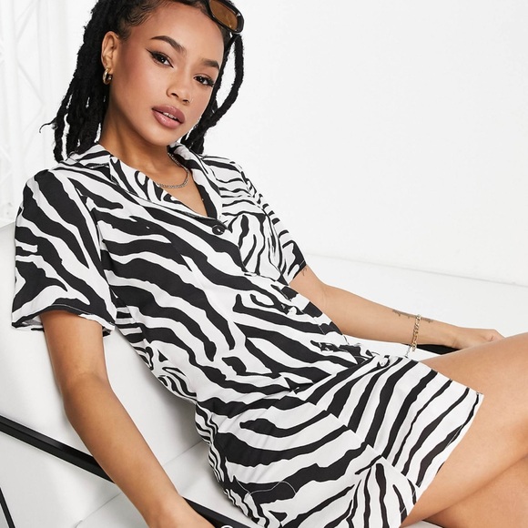 River Island | Dresses | River Island Zebra Print Mini Dress | Poshmark